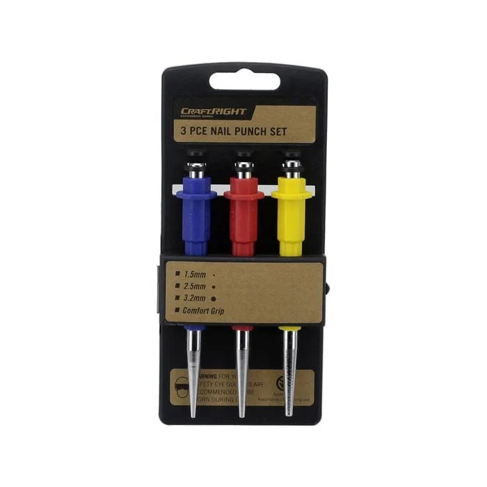 PUNCH SET CRAFTRIGHT 3PCE 1.5/2.5/3.2 — Island Enterprises Limited